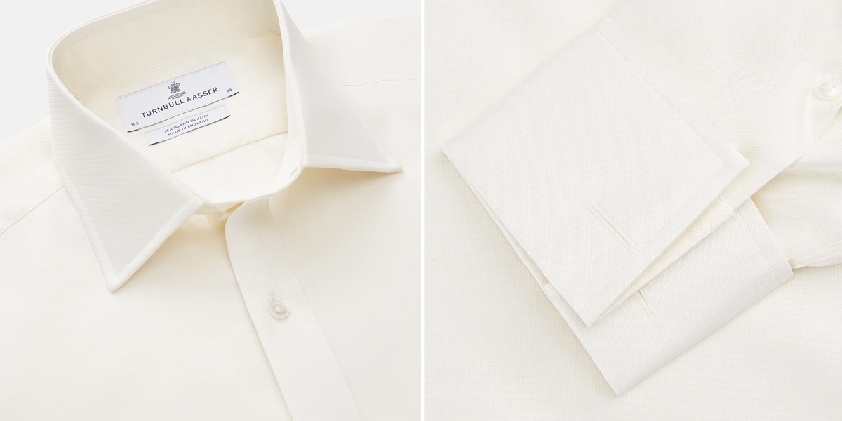 Turnbull & Asser Tomorrow Never Dies Cream Hamburg Shirt | Bond Lifestyle