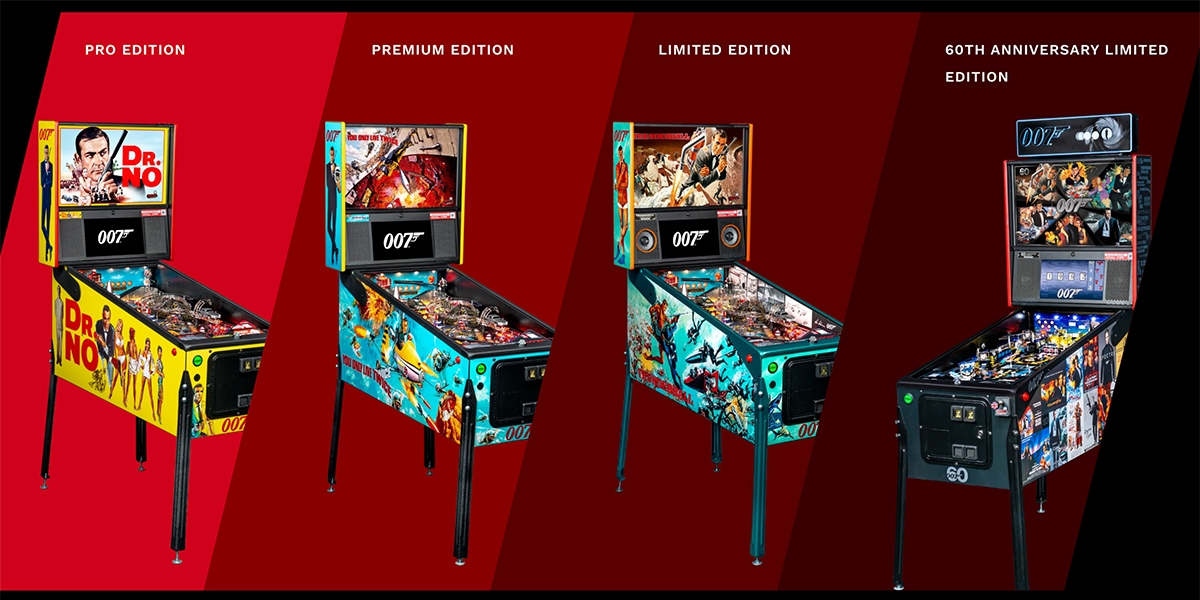 For Sale: Stern James Bond 60th Anniversary Pinball Machine | Bond ...