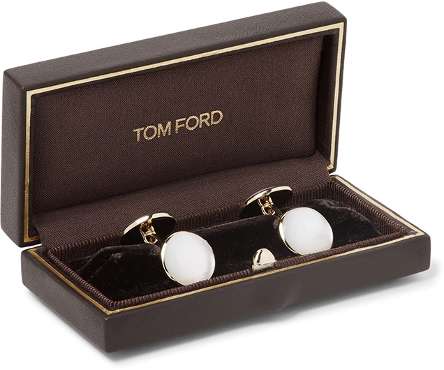 Tom Ford mother of pearl cufflinks | Bond Lifestyle