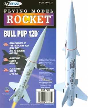 Estes Bull Pup 12D Flying Model Rocket | Bond Lifestyle